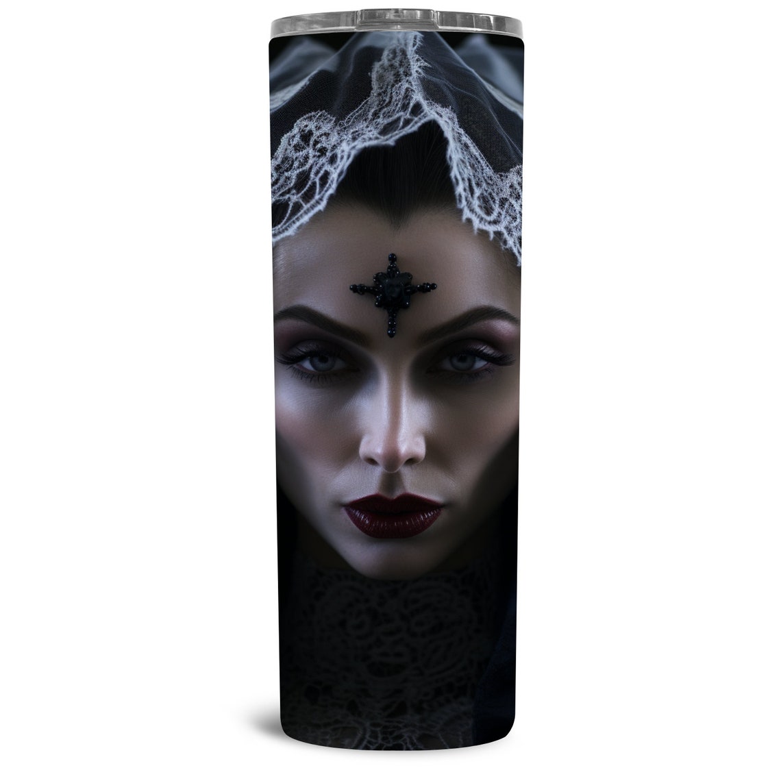 Scary Bride of Dracula - 3D Sublimation 20 Oz Skinny Straight Tumbler ...
