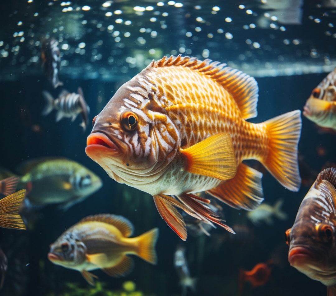 Freshwater Bluegill Sunfish Panfish Scene - 3D Sublimation 20 Oz Skinny ...