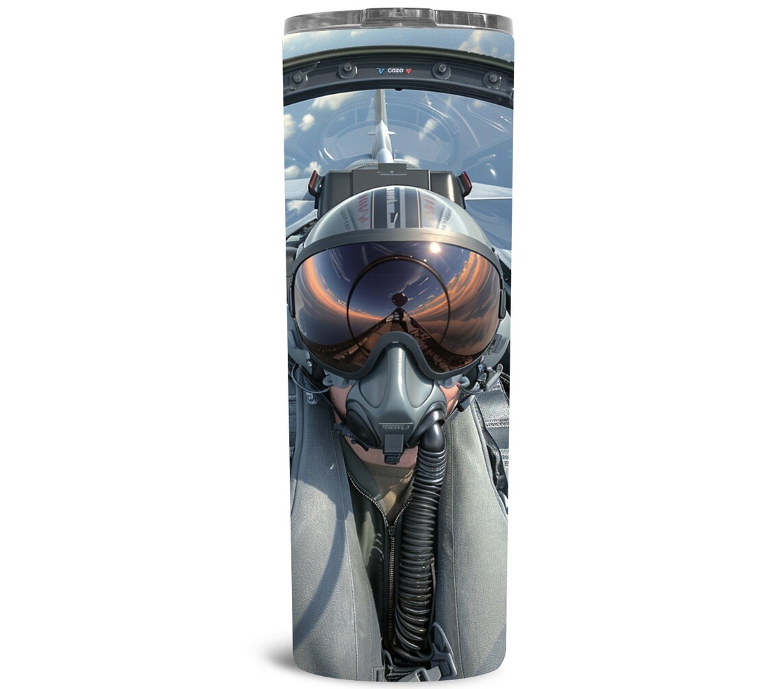 US Military Fight Pilot Fighter Jet Action 3D Sublimation Skinny ...