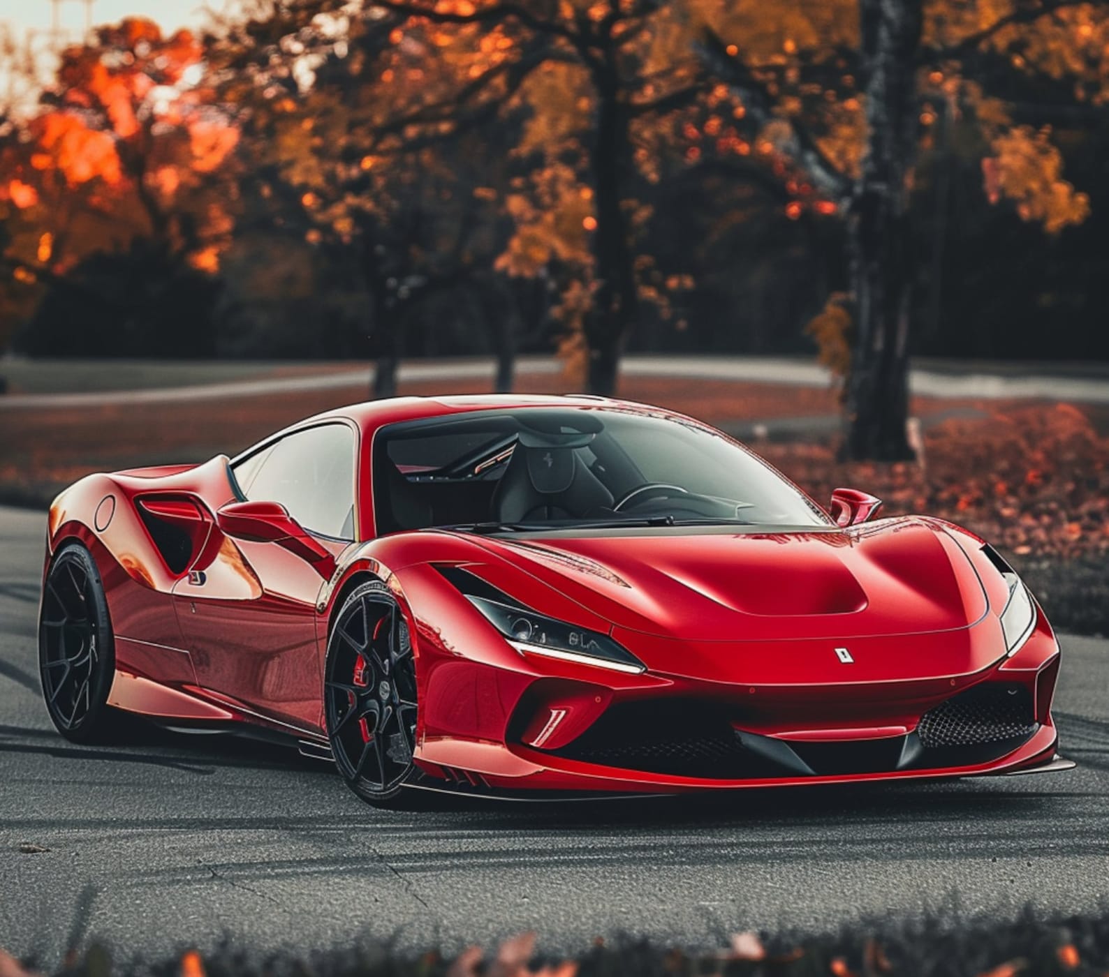 Red Ferrari F8 Supercar 3D Sublimation 20oz Skinny Straight Tumblr Wrap ...