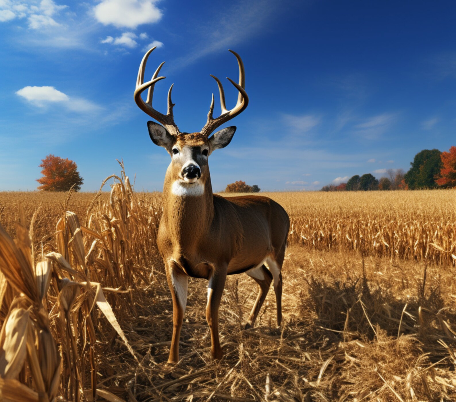 Trophy Whitetail Buck Ready for Harvest - 3D Sublimation 20 Oz Skinny ...