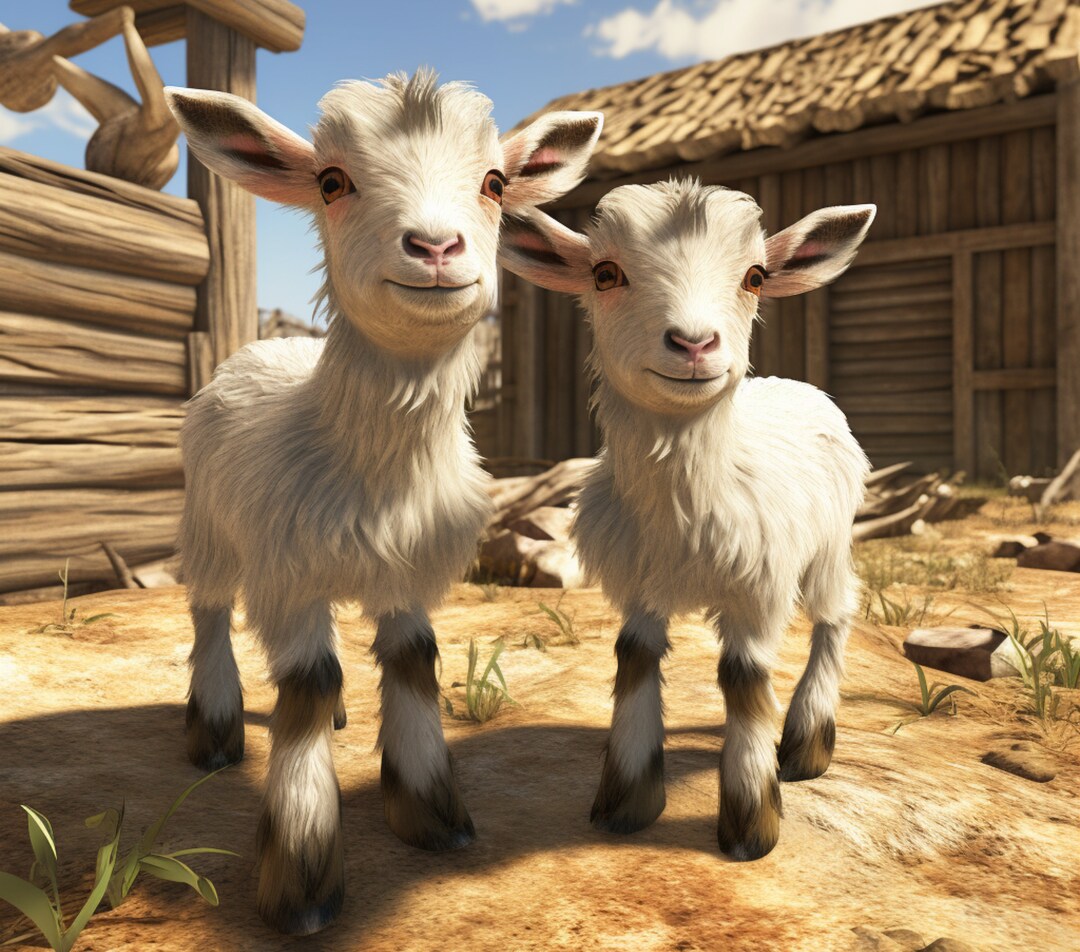 Cute Baby Fainting Goats on the Farm 3D Sublimation 20 Oz - Etsy