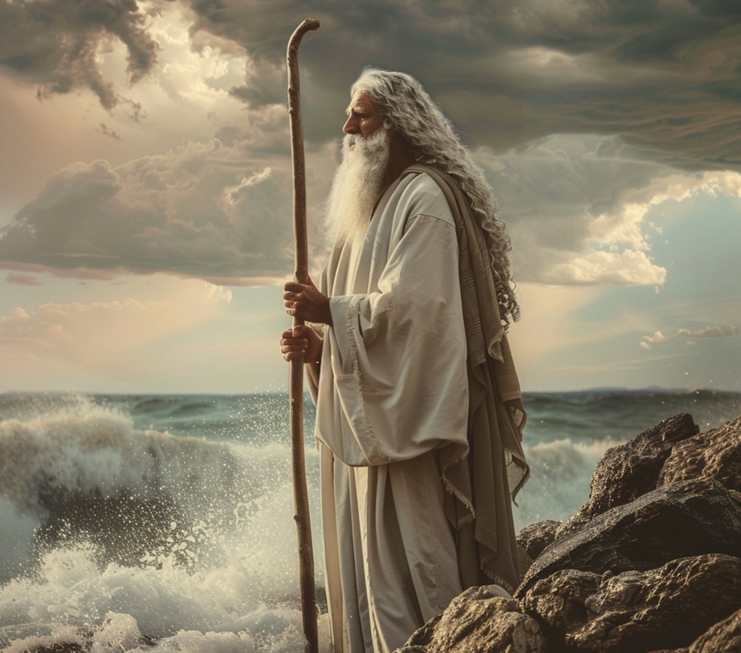 Moses Standing at the Red Sea - 3D Sublimation 20 Oz Skinny Straight ...