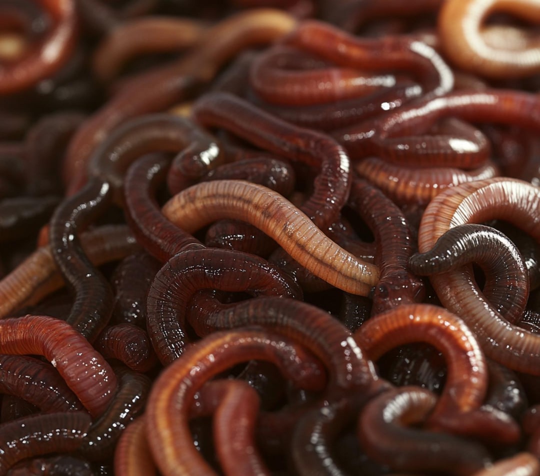 Earthworm Fishing Bait Night Crawler Close up 3D Sublimation Skinny ...