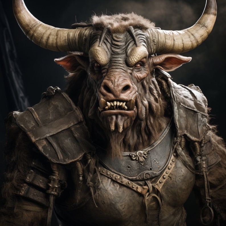 Scary Minotaur Warrior - 3D Sublimation 20 Oz Skinny Straight Tumbler ...