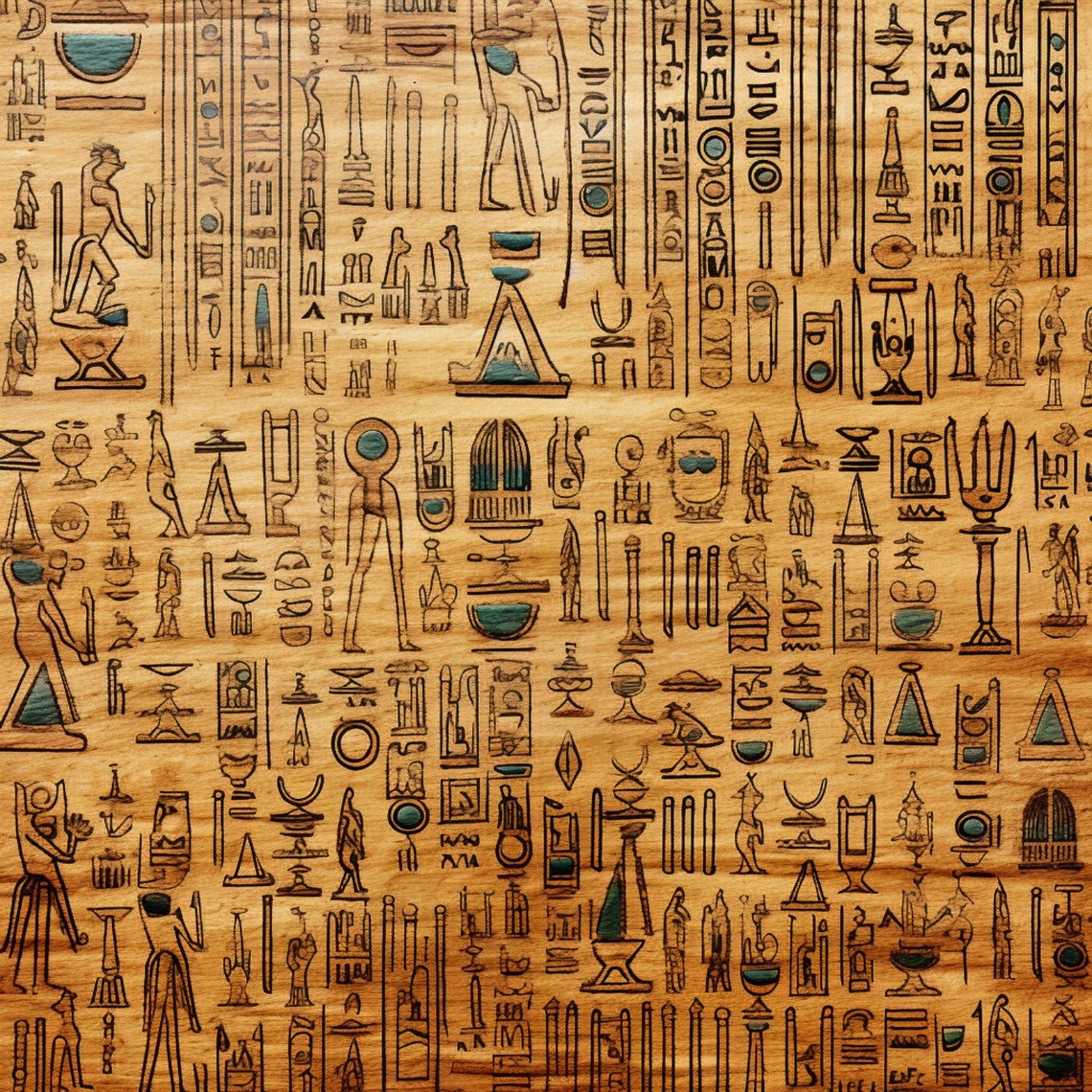 Egyptian Hieroglyphic Script Pattern - 3D Sublimation 20 Oz Skinny ...