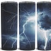 Beautiful Lightning Storm - 3D Sublimation 20 Oz Skinny Straight ...