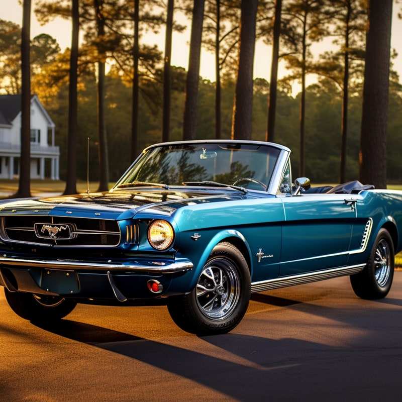 Blue Convertible - Etsy