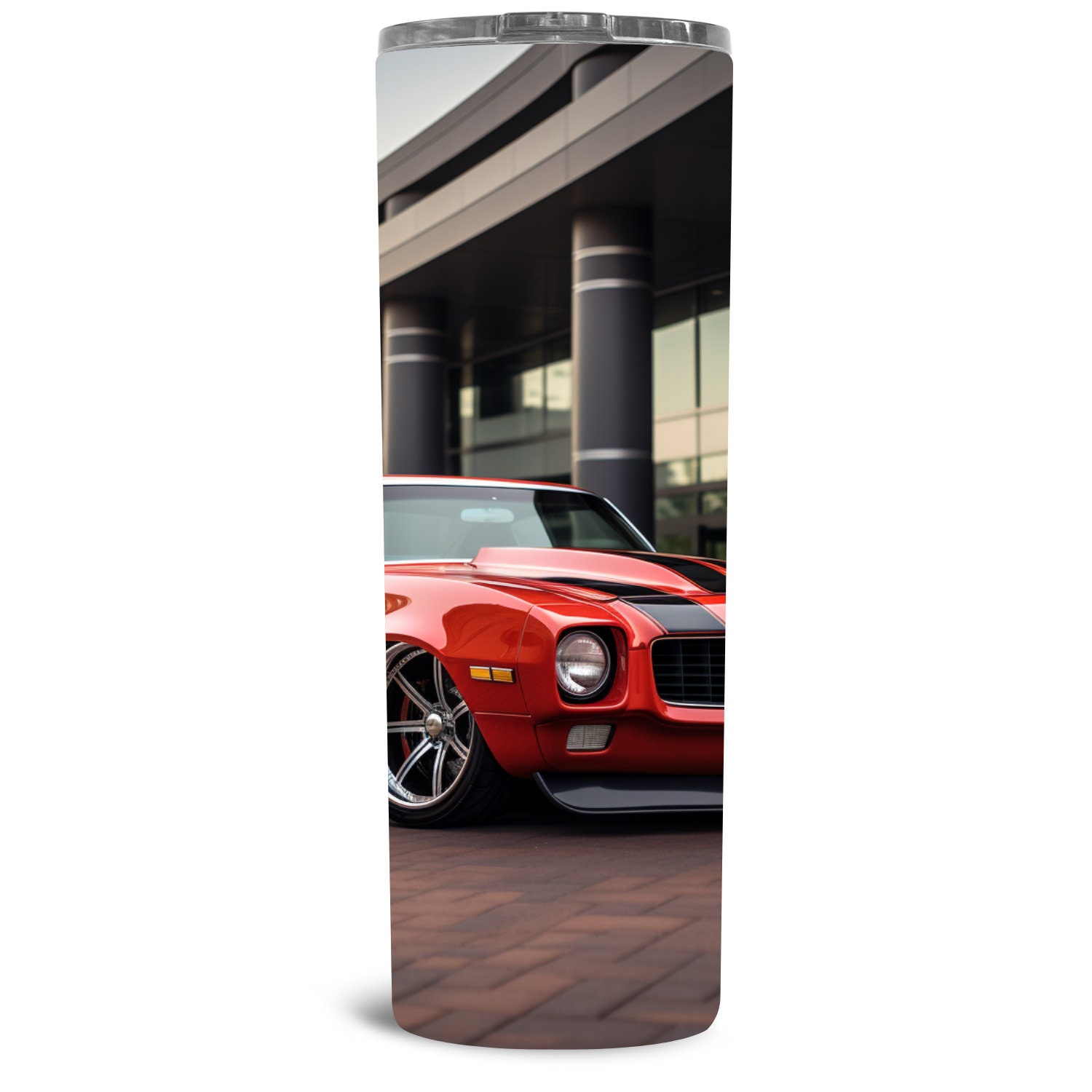 1970 Chevy Camaro Red With Black Racing Stripes 3D Sublimation 20 Oz ...