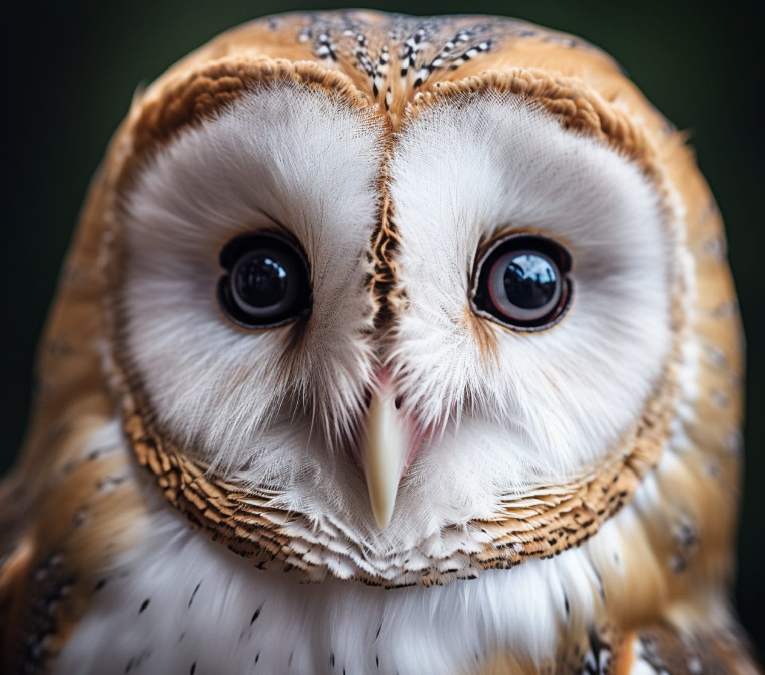 Barn Owl Face Close up Portrait - 3D Sublimation 20 Oz Skinny Straight ...