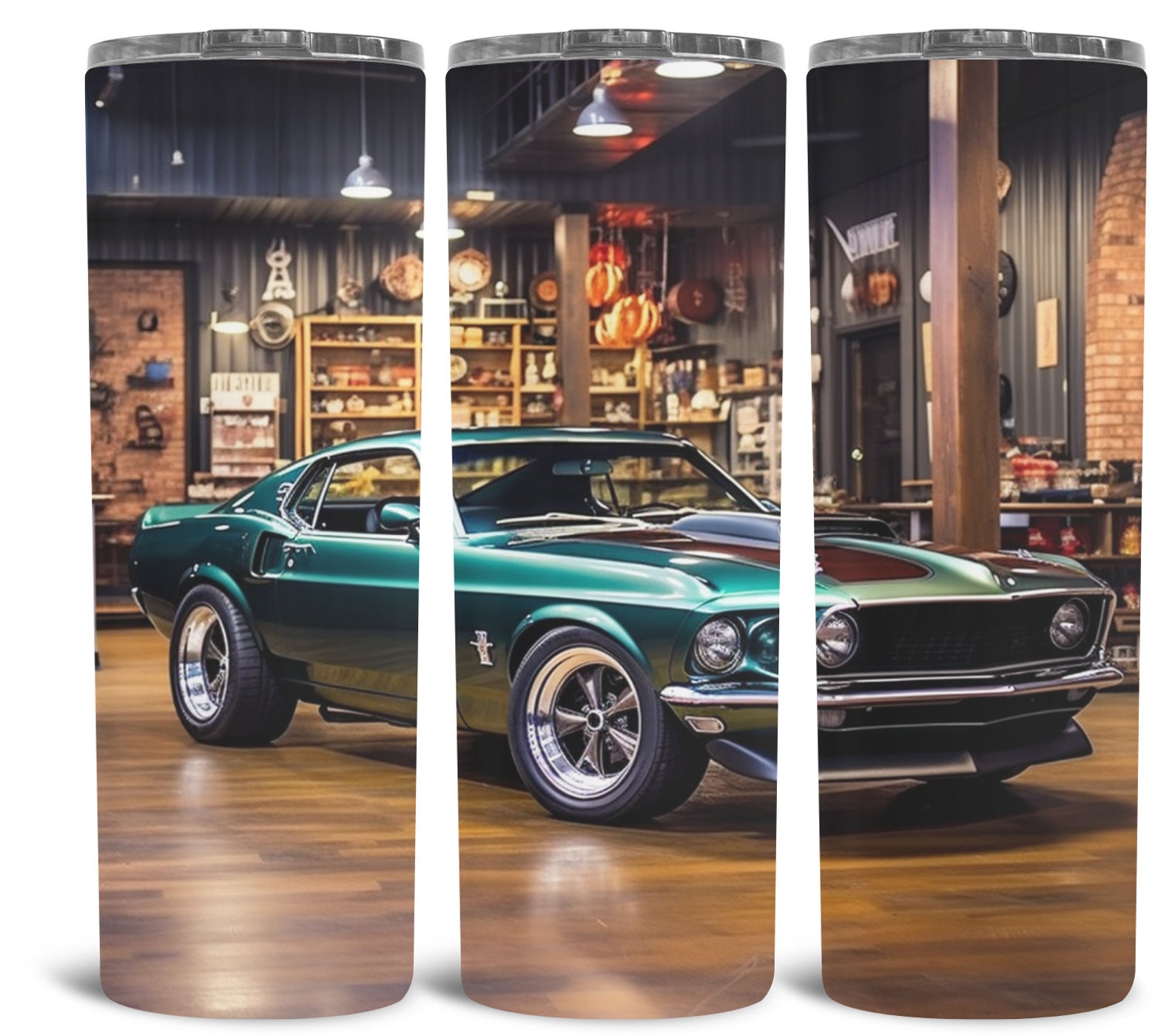 Vintage 1969 Ford Mustang Fastback With A Showroom Shine 3D Sublimation ...