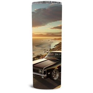 Classic 1967 Black Gto on a Ocean View Drive 3D Sublimation Skinny ...