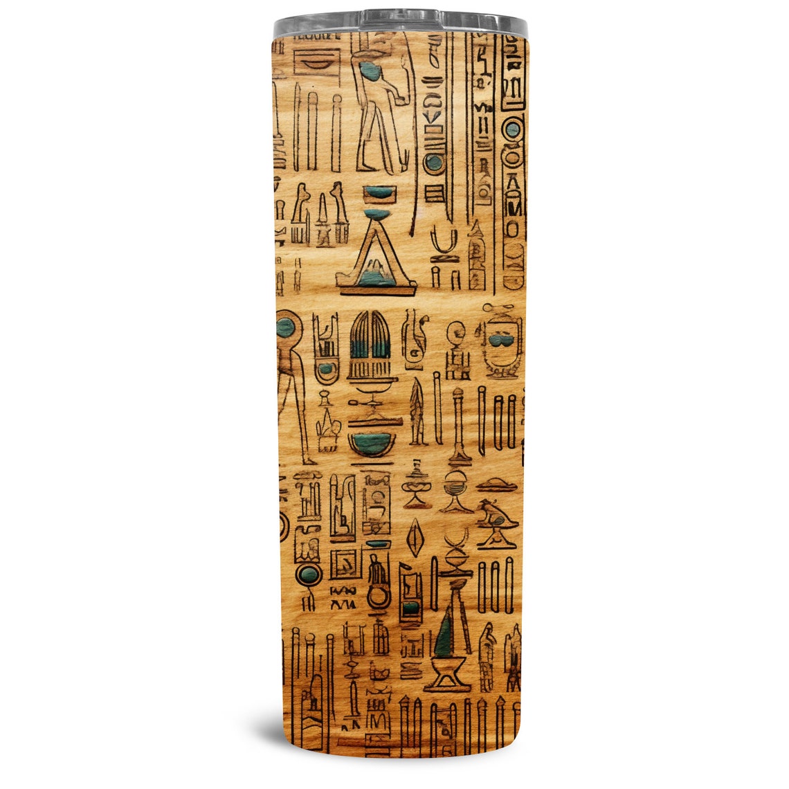 Egyptian Hieroglyphic Script Pattern - 3D Sublimation 20 Oz Skinny ...