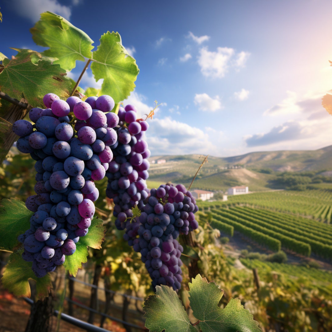 Valley Grapes Vineyards Landscape - 3D Sublimation 20 Oz Skinny ...