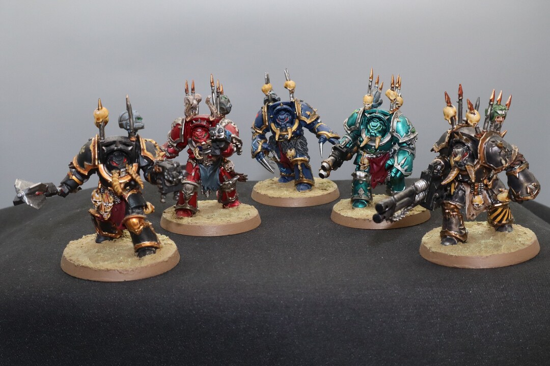 Chaos Terminator Squad Chaos Space Marines Warhammer 40K - Etsy