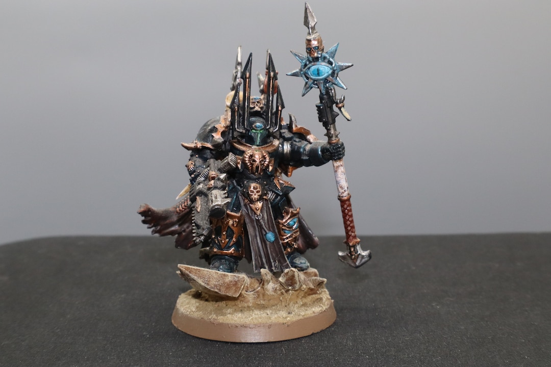Sorcerer Lord in Terminator Armour Warhammer 40k Chaos Space Marine - Etsy