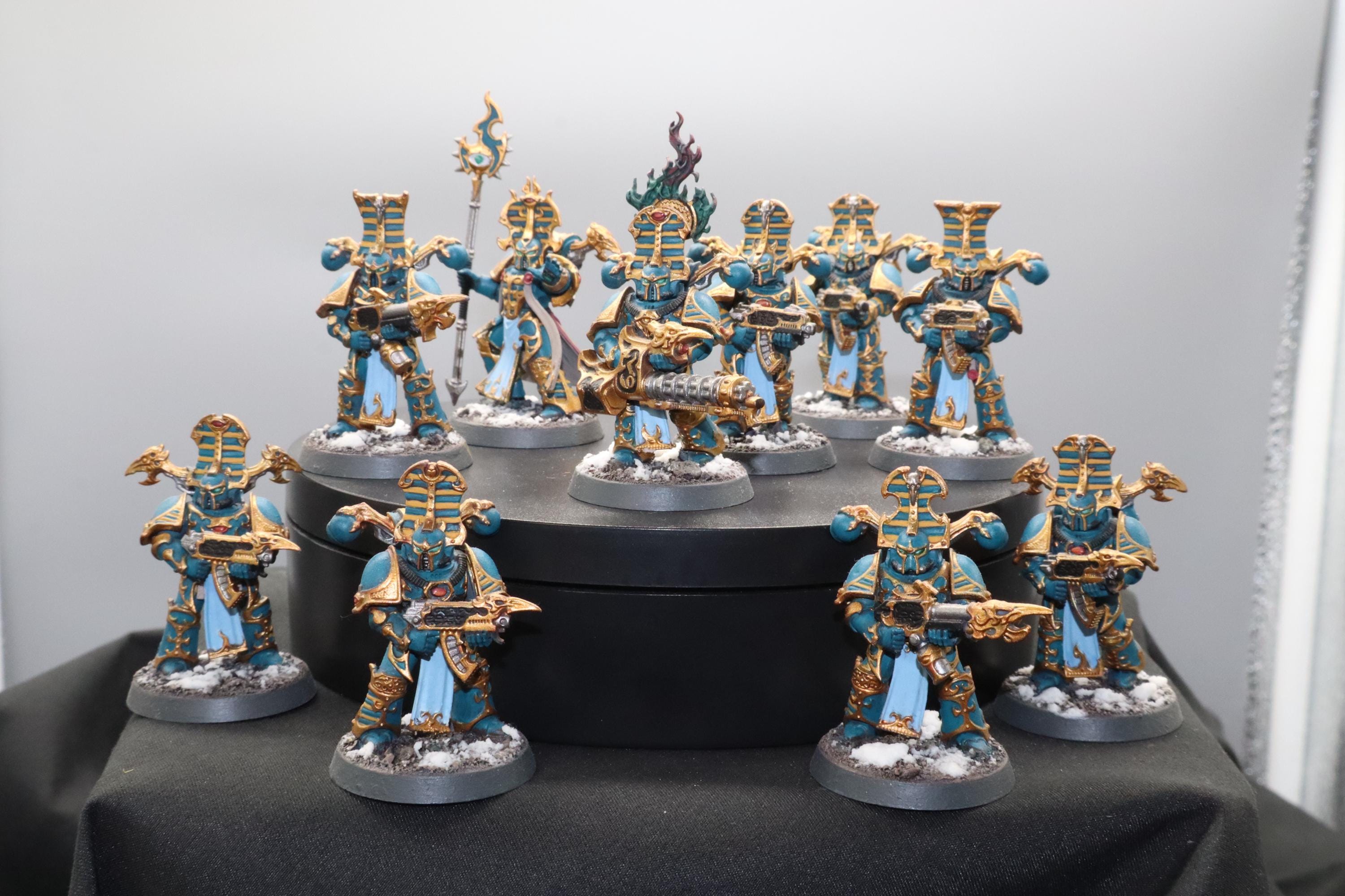 Warhammer 40k Thousand Sons Rubric Marines and Aspiring Sorcerer - Etsy