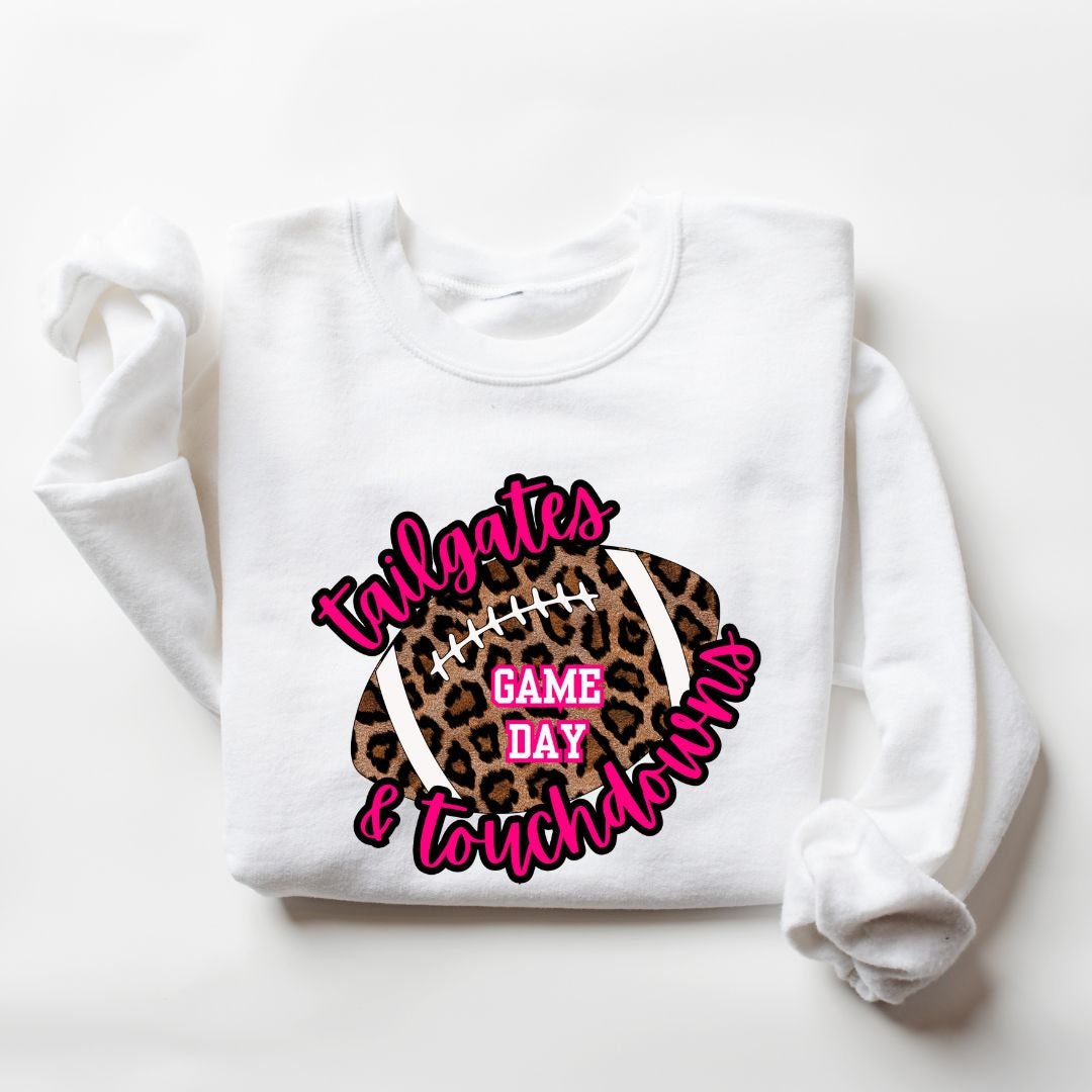 Tailgates & Touchdowns Preppy Football Game Day Sublimation PNG Digital ...