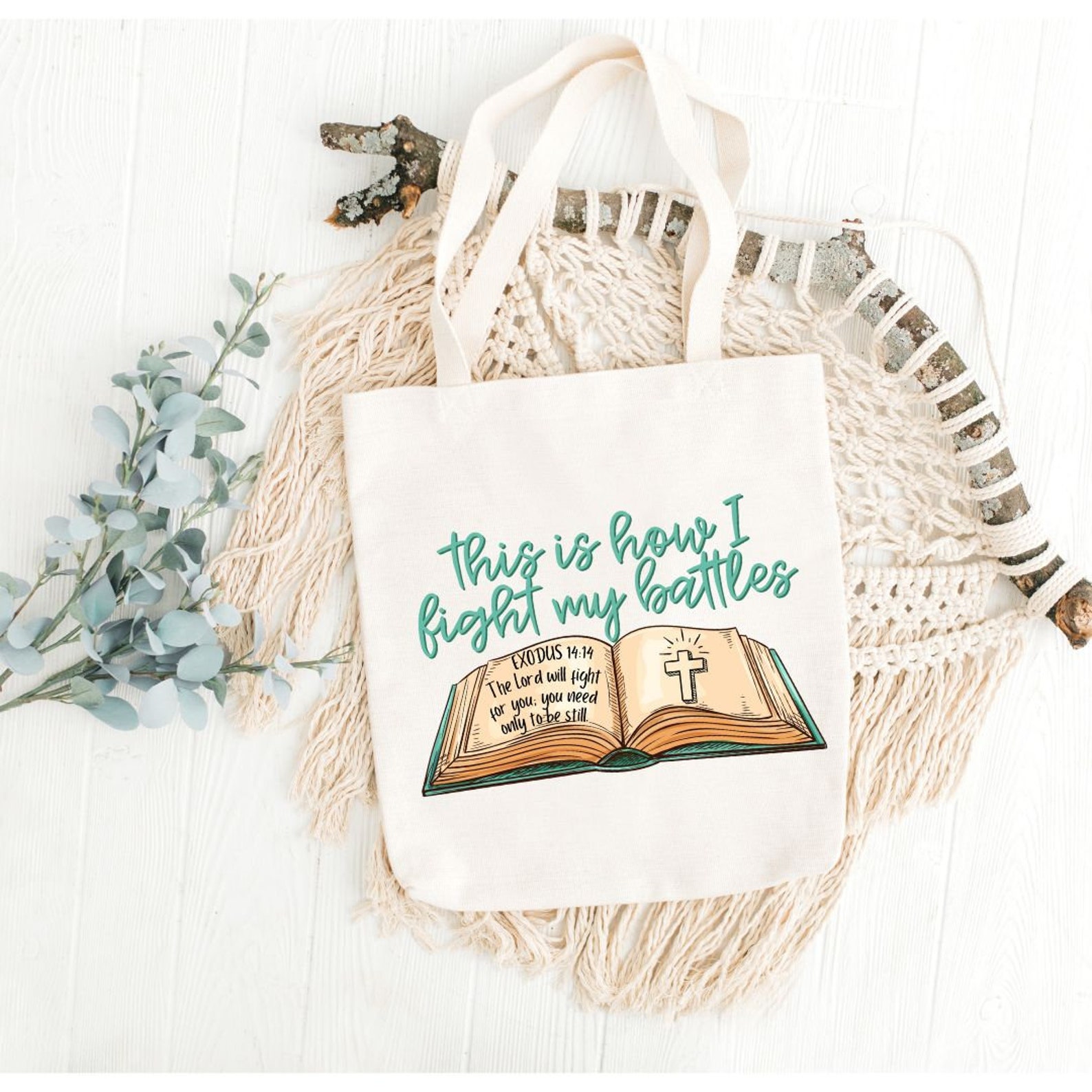 This is How I Fight My Battles Bible Jesus Christian Sublimation DTG ...