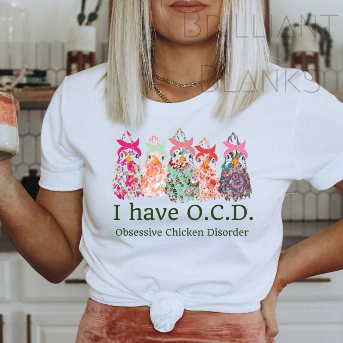 I Have OCD Obsessive Chicken Disorder Sublimation DTG PNG Digital ...