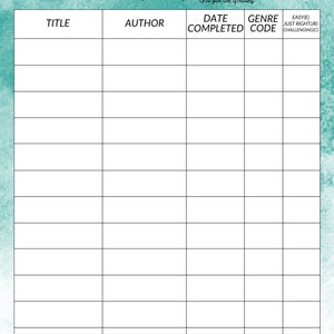 Student Reading Journal 40 Book Challenge, From the Book Whisperer ...