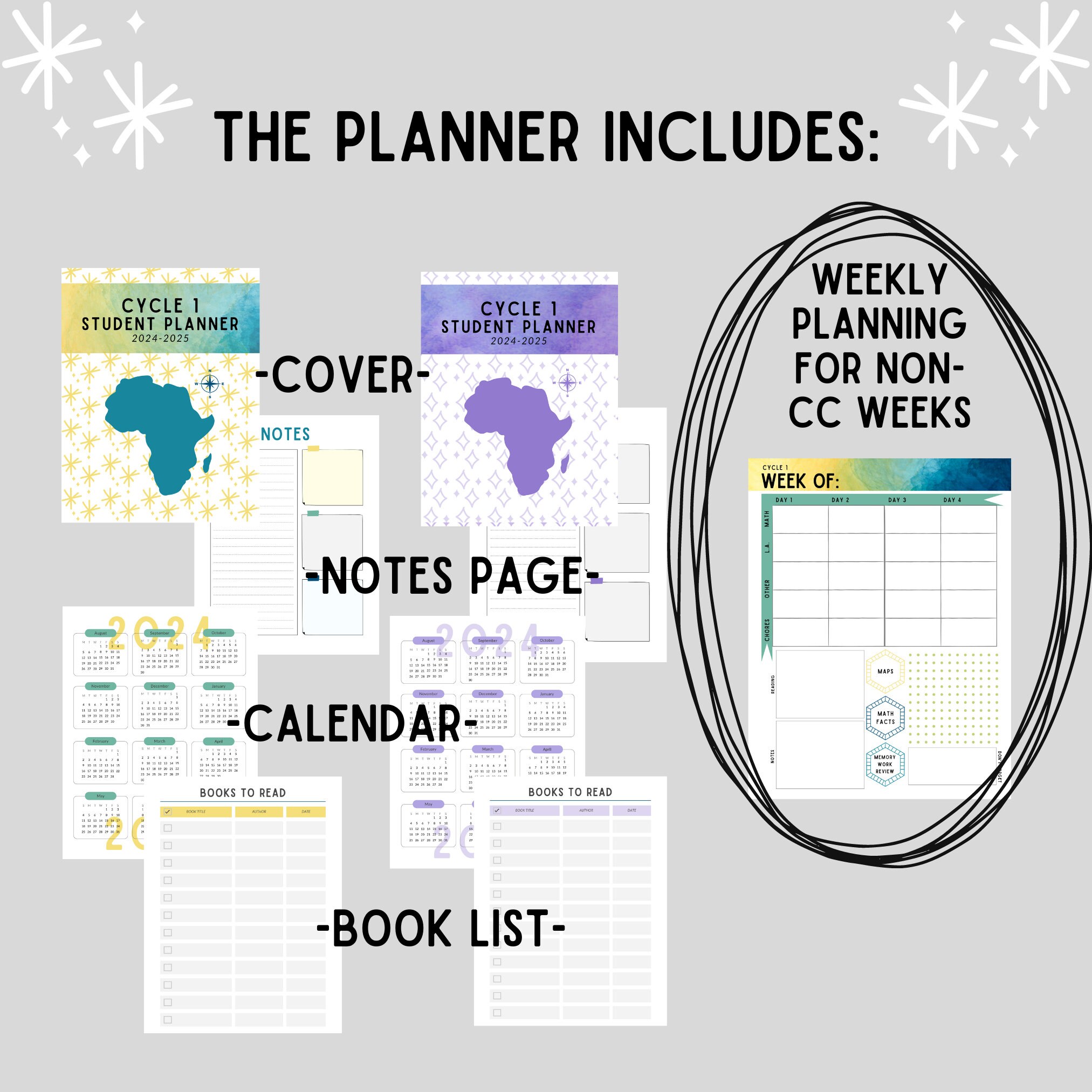 Editable Cycle 1 Foundations Student Planner, Classical Conversations ...