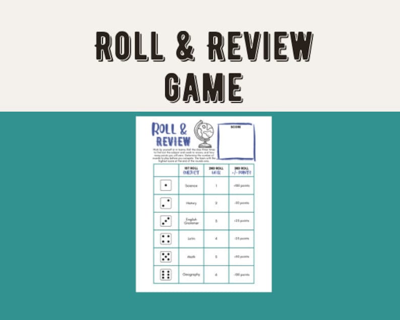 Roll & Review Game - Printable Classical Conversations Memory Work ...