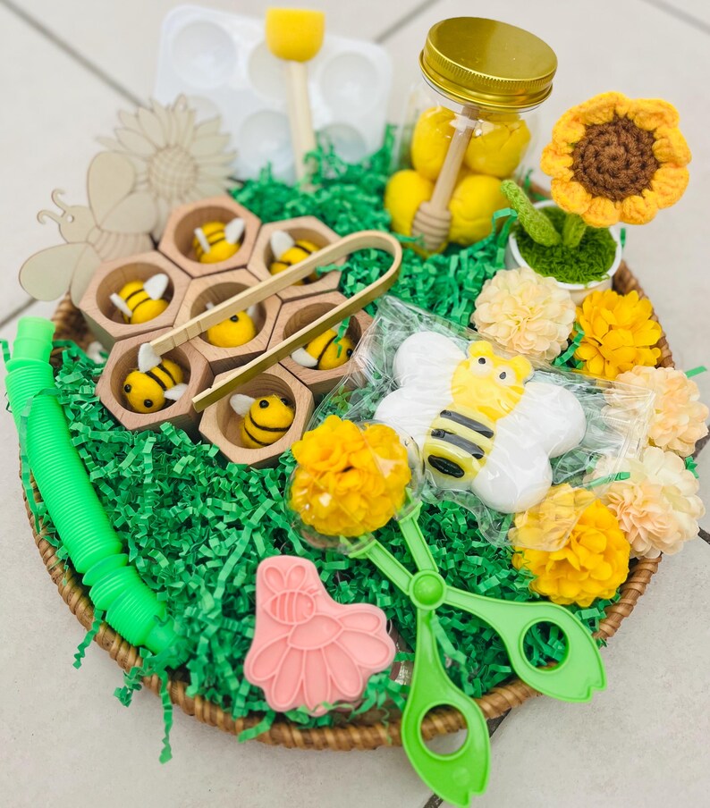 Honey Bee Sensory Bin - Etsy