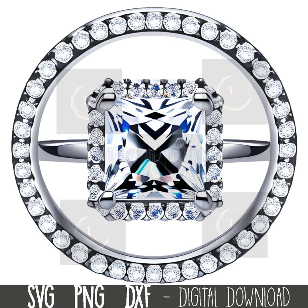 Diamond Ring Svg, Wedding Ring Svg, Ring Svg, Wedding Clipart, Wedding ...