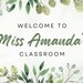 Welcome Classroom Sign Printable, Teacher Name Sign, Editable Classroom ...