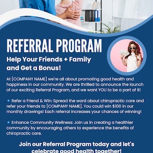 DIY Referral Program Flyer Template - Grow & Earn With Your Business - Etsy