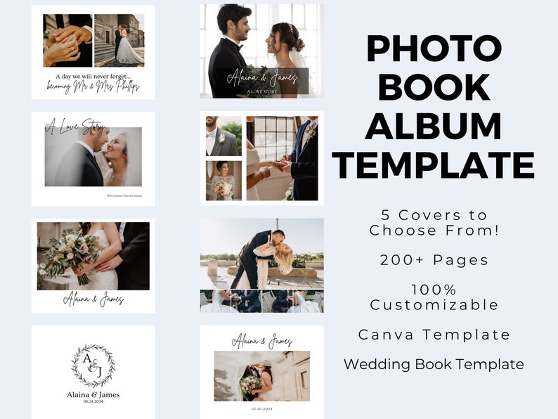 Wedding Photography Album Template | Create A Timeless Keepsake ...