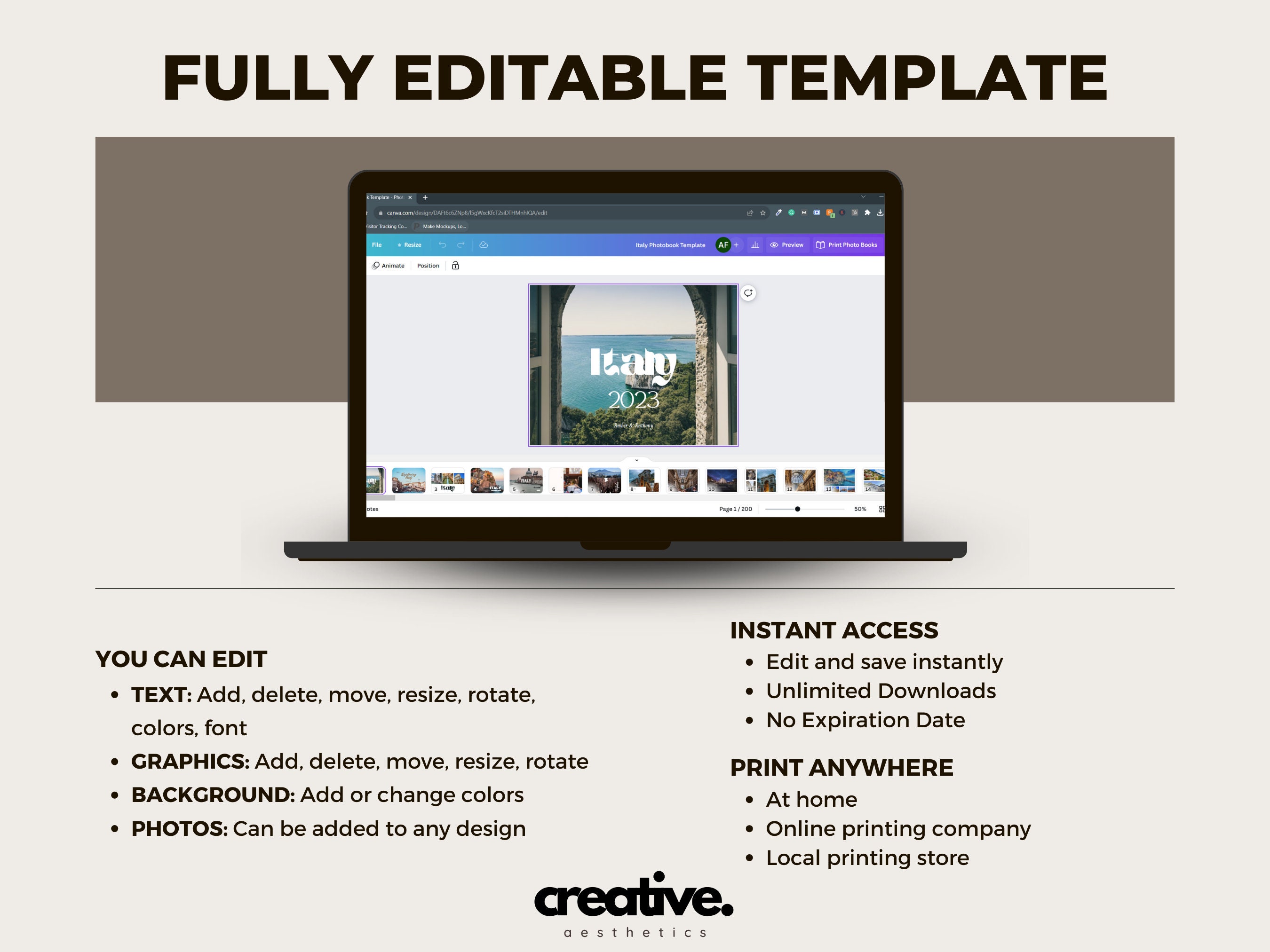 Personalized Canva Photo Book Template Create Your Timeless Keepsake ...