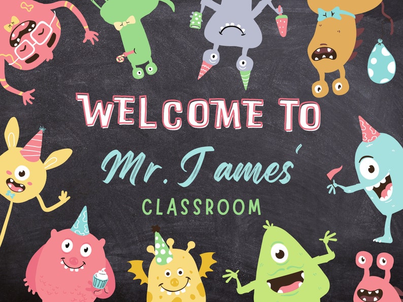 Welcome Classroom Sign Printable, Teacher Name Sign, Editable Classroom ...
