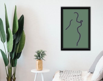 Couple Illustration, Digital Download, Home Decoration, Body Positivity ...