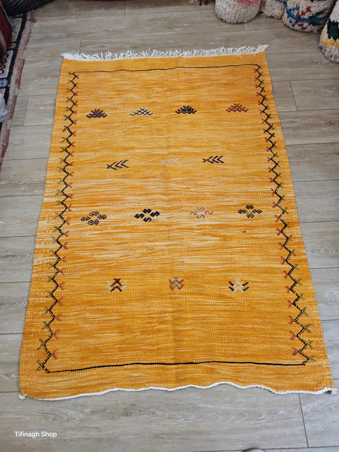 Berber Kilim From Taznakht | 1.48m X 1m | Berber Patterns | Ideal ...