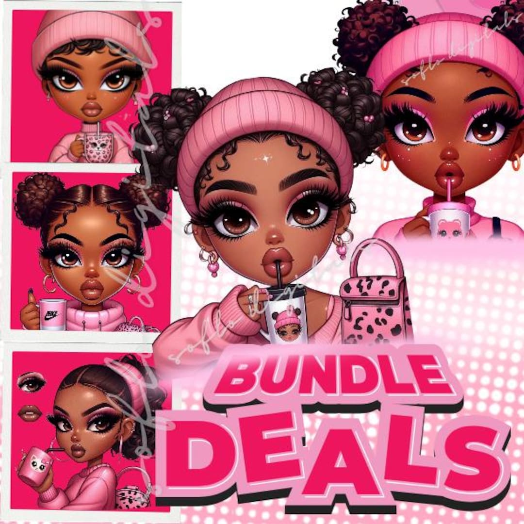 BUNDLE, Clip Art, Sublimation, PNG, Baddie Png, Baddie Png, 3d Baddie ...