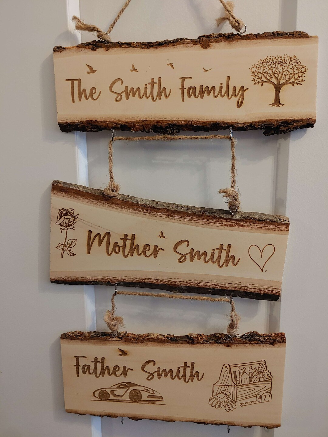 Custom Combinable Hanging Wood Sign - Etsy