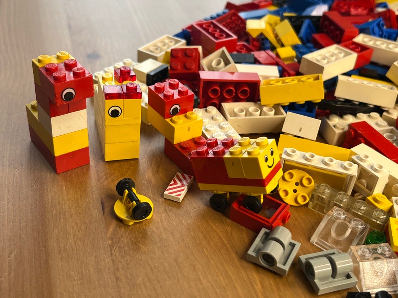 A Bag of Vintage Lego , 90s Lego Pieces , Vintage Lego , Vintage Toys ...