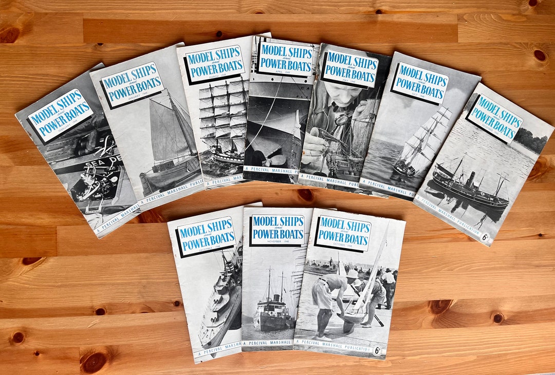 Vintage Model Ships and Power Boats Magazine 10 Piece 1948-1949 - Etsy