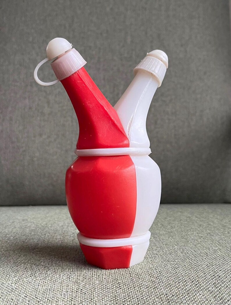 Vintage Two Compartment Plastic Bottle , Drink Bottle , Popart Design ...