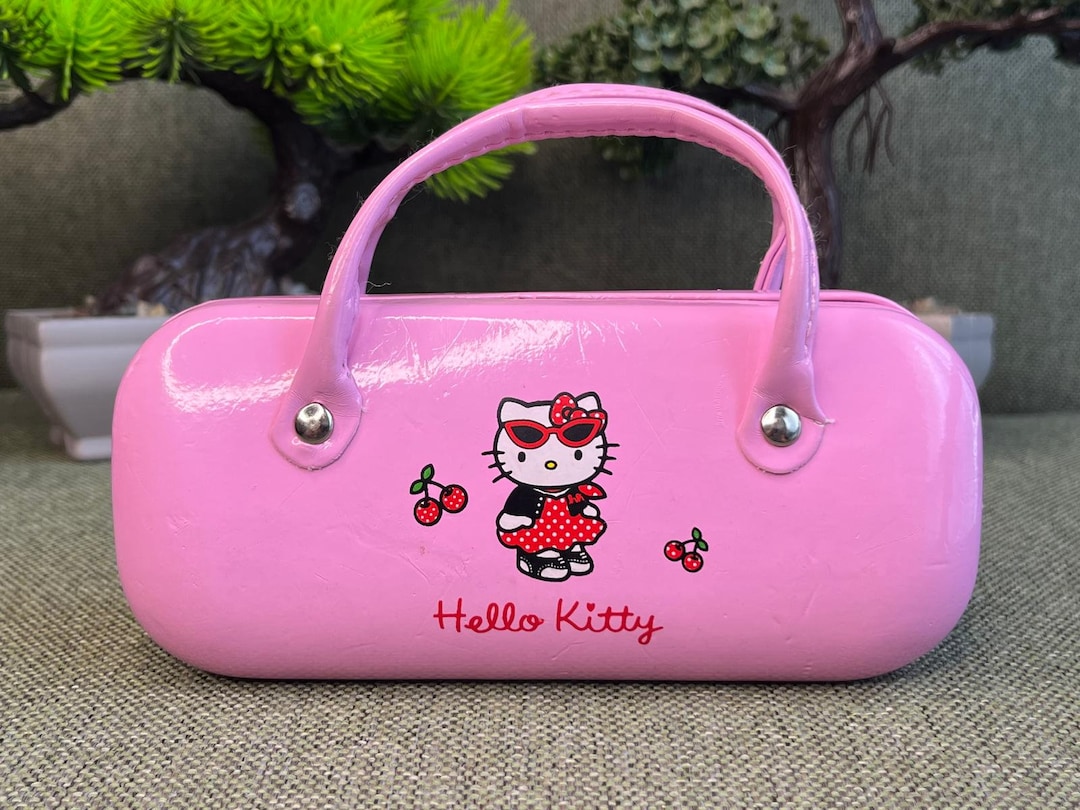 Hello Kitty Eyeglasses Hard Shell Case Protector Box With Handle ...
