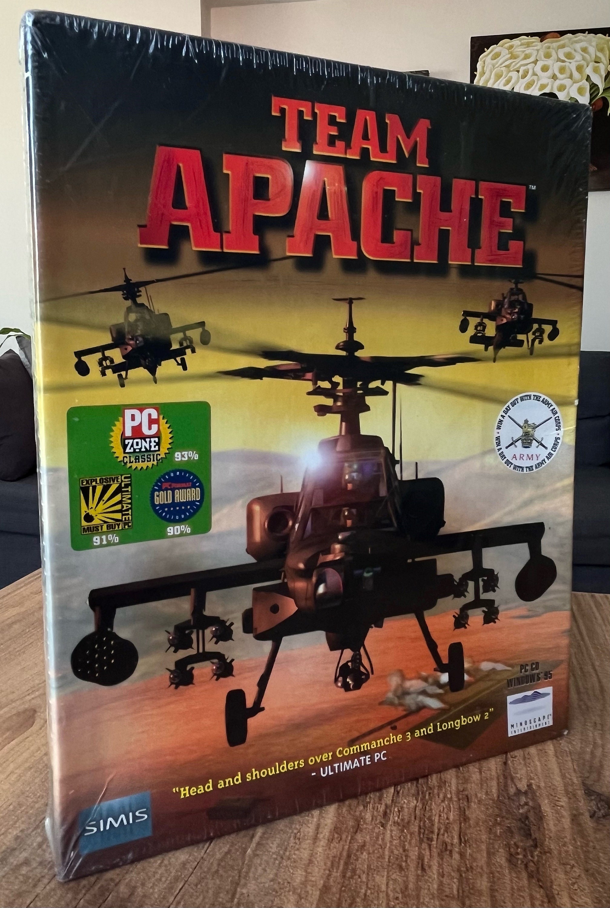 Team Apache Vintage PC Game SEALED BOX - Etsy