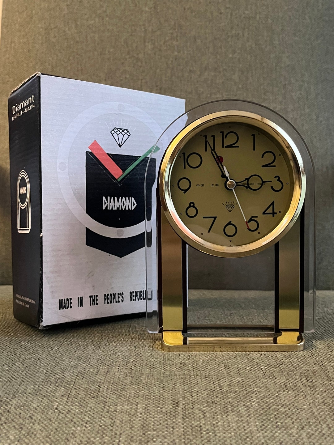 Vintage Diamond Wind-up Table Alarm Clock, Still in Box Never Used ...