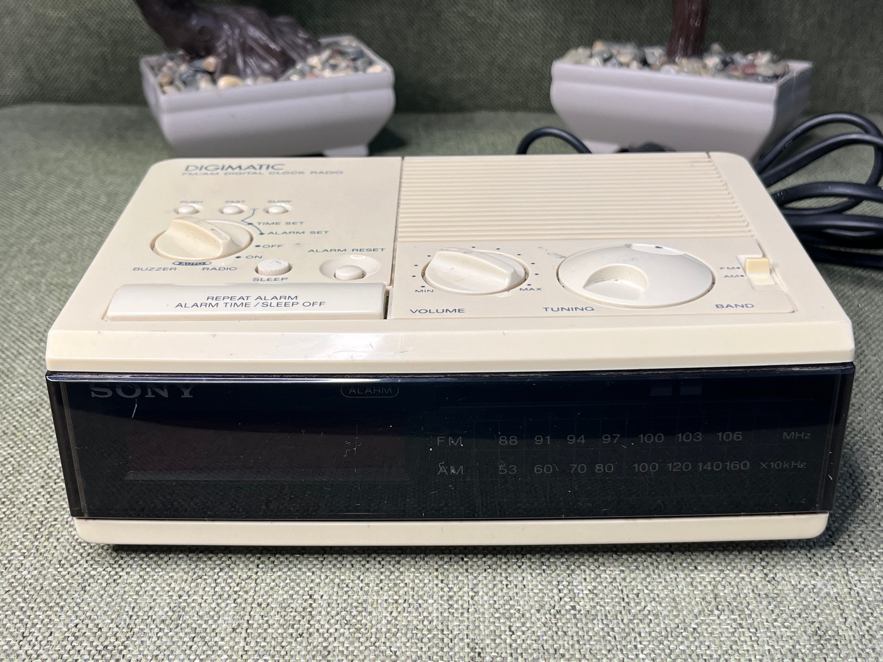 Vintage Sony Digimatic Clock Radio Model ICF C3W Vintage Alarm Clock ...