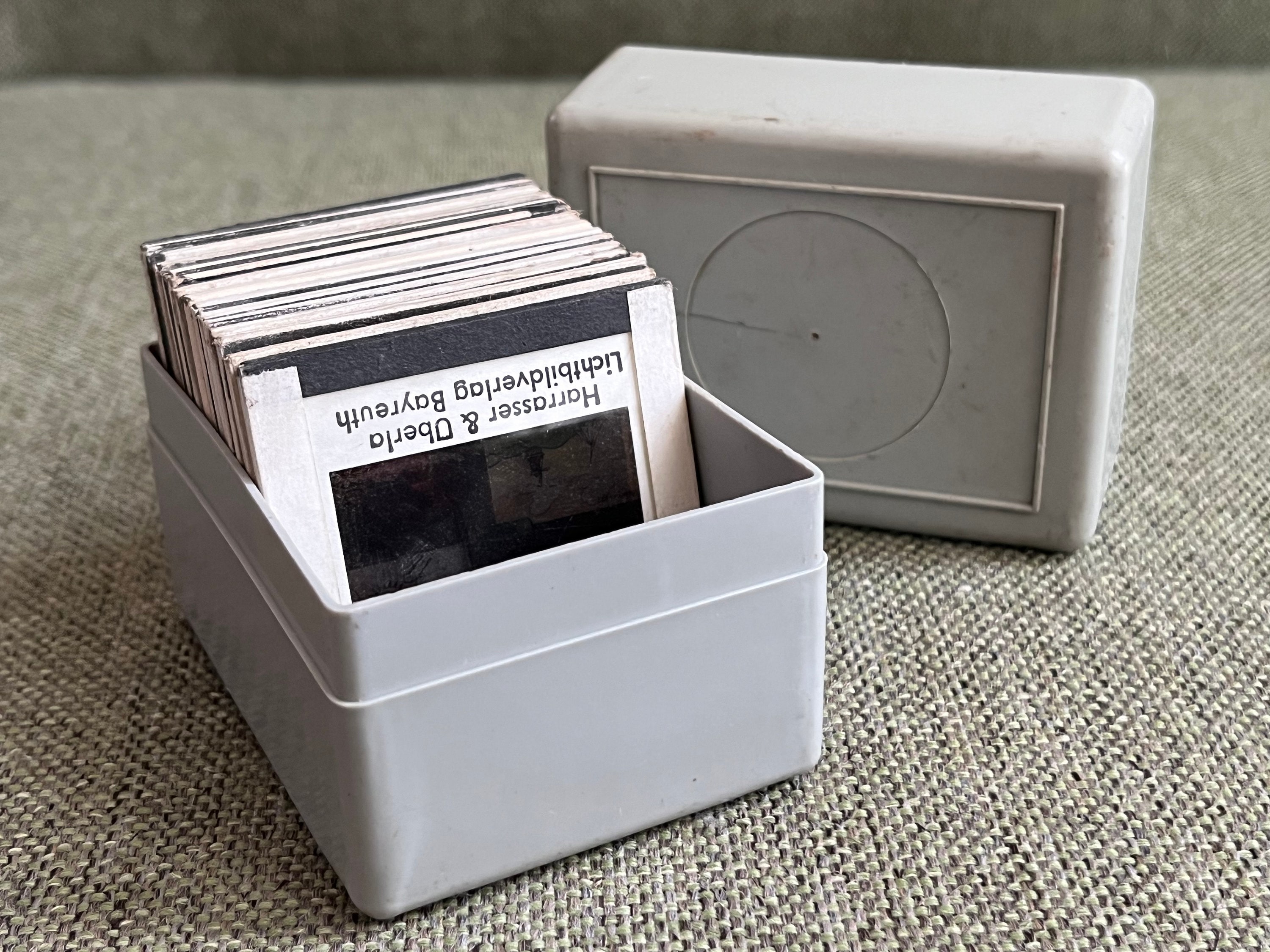 1940s Educational Glass Slides Frame With Box , for Slide Projector ...