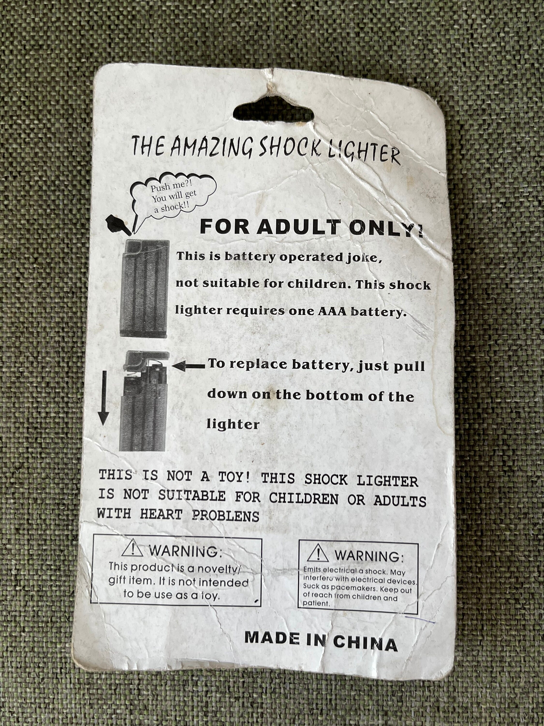 Vintage Shock Prank Lighter Gag Joke Trick - Etsy