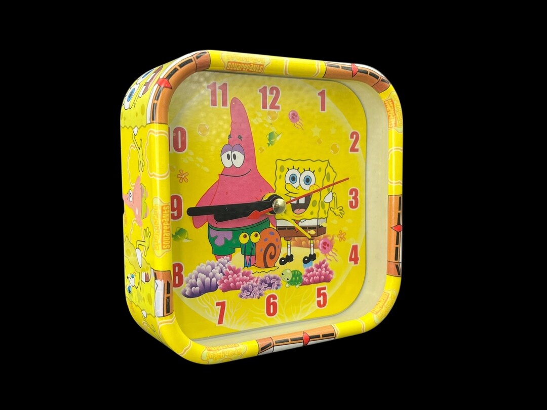 Y2K Spongebob Alarm Clock: Vintage Nickelodeon Collectible - Etsy