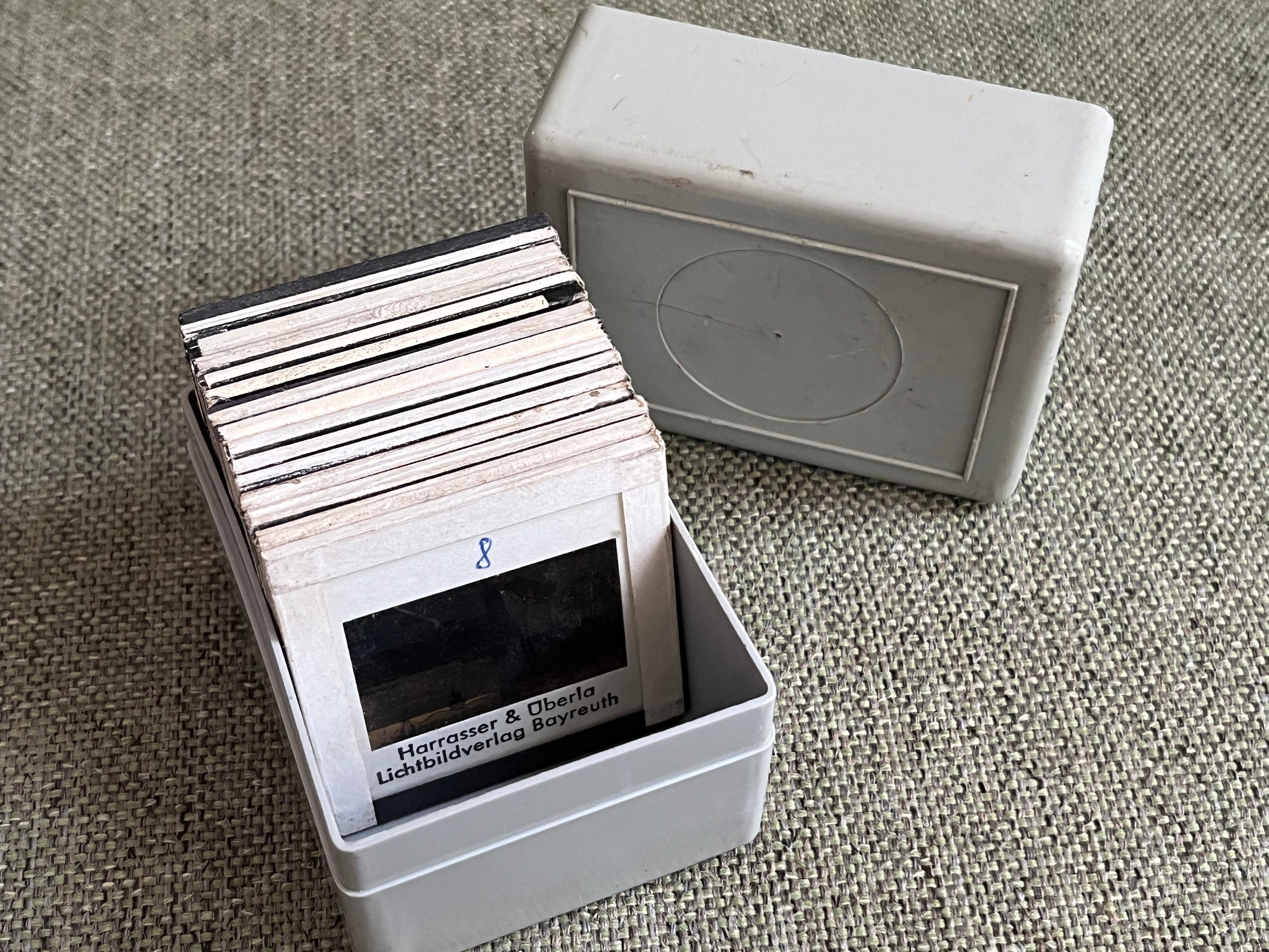 1940s Educational Glass Slides Frame With Box , for Slide Projector ...