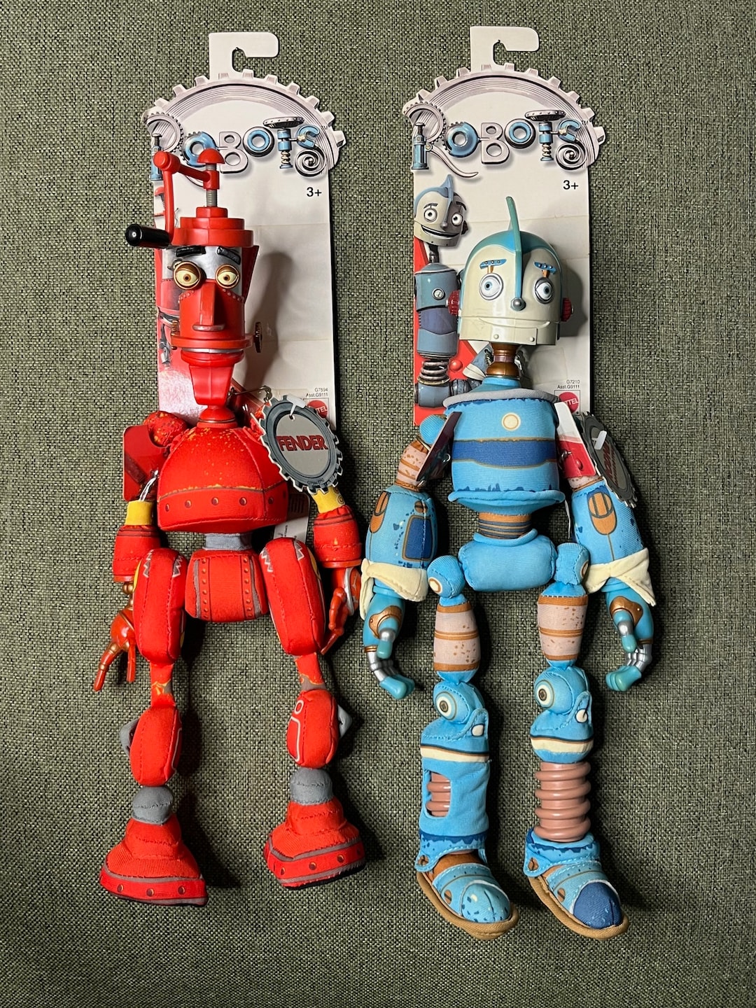 2004 Robots Movie Rodney and Fender Plush Still Tags RARE Hard Head ...